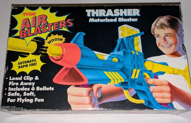 TYCO AIR BLASTERS Thrasher Toy Gun Vintage 90s Boxed Rare NOT WORKING ...
