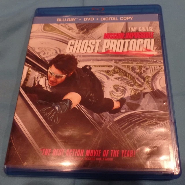 GHOST PROTOCOL , Mission Impossible, Tom Cruise (Blu-ray/DVD, 2012, 2 ...