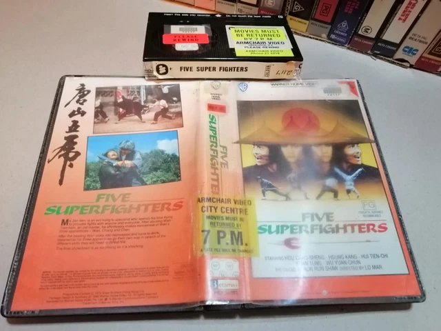 FIVE SUPERFIGHTERS (1979) - Rare Warner Home Video BETA 1st Issue ...