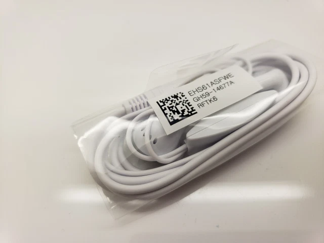 OLD NEW STOCK Samsung White Earphones GH59-14677A (3.5MM) 3POST £4.95 ...