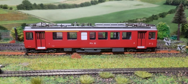 SPUR H0E BEMO 1265 Schmalspur Elektr. Triebwagen ABe 4/4 Nr. 501 Rhät ...