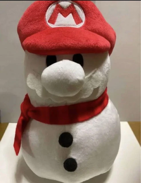 USJ SUPER NINTENDO World Limited Mario Plush Doll Snowman Large Size £ ...