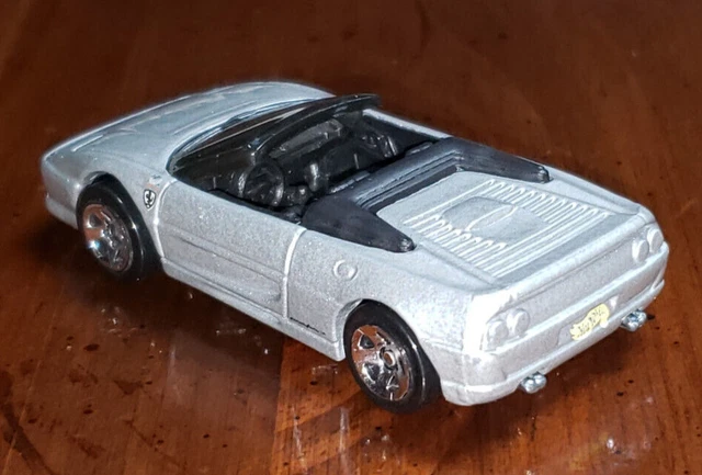 HOT WHEELS FERRARI SPIDER F355 Convertible 1999 Silver Malaysia ...