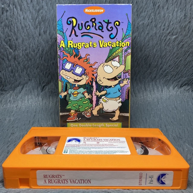 RUGRATS A Rugrats Vacation VHS 1997 Nickelodeon Orange Tape Classic ...
