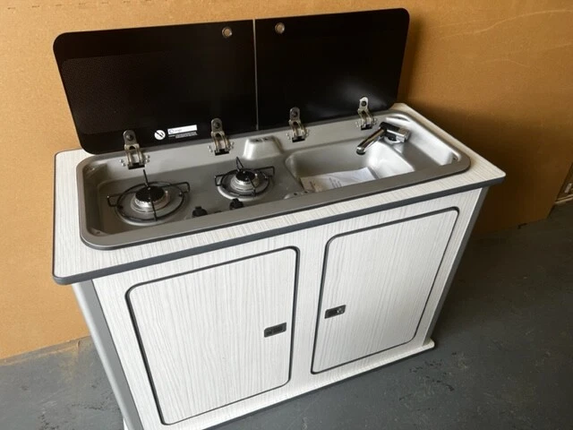 VW T5 CAMPERVAN Camper van Hacienda White Smev 9222 Kitchen Pod Unit ...