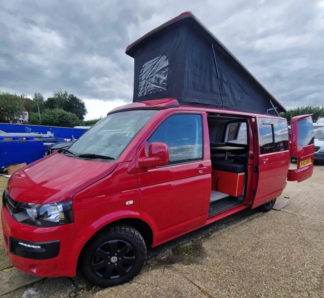 VW T5.1 TRANSPORTER Camper-Van With Pop Top £17,500.00 - PicClick UK