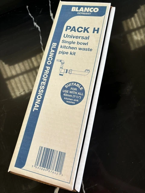 BLANCO UNIVERSAL SINGLE Bowl Kitchen waste pipe kit - Pack H £10.99 ...