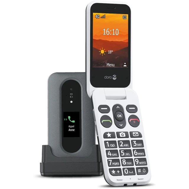 TÉLÉPHONE PORTABLE DORO Dora Leva L30 Graphite/Blanc EUR 121,99 ...