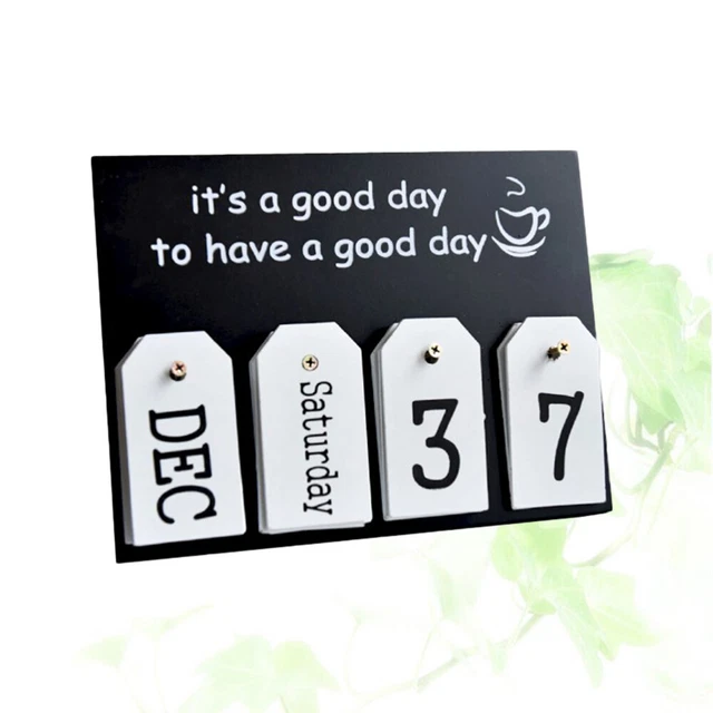 CALENDRIER DE ROTATION de page en bois bref calendrier de tableau noir ...