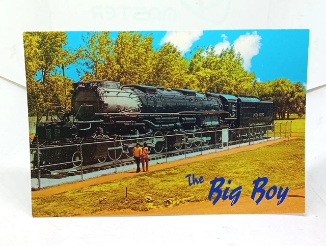 THE BIG BOY Worlds Largest Steam Locomotive Vtg Railway Postcard $12.56 ...