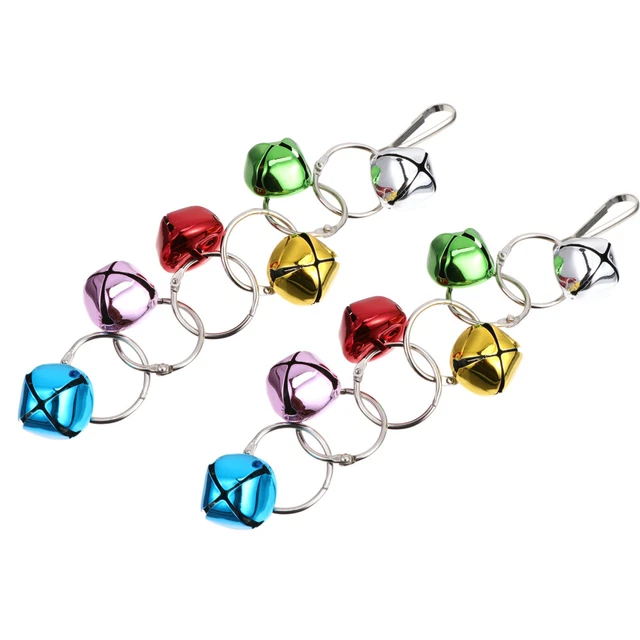 2 PCS METAL Bird Ring Bells String Toy Parrot Hammock Toys Bite £7.85 ...