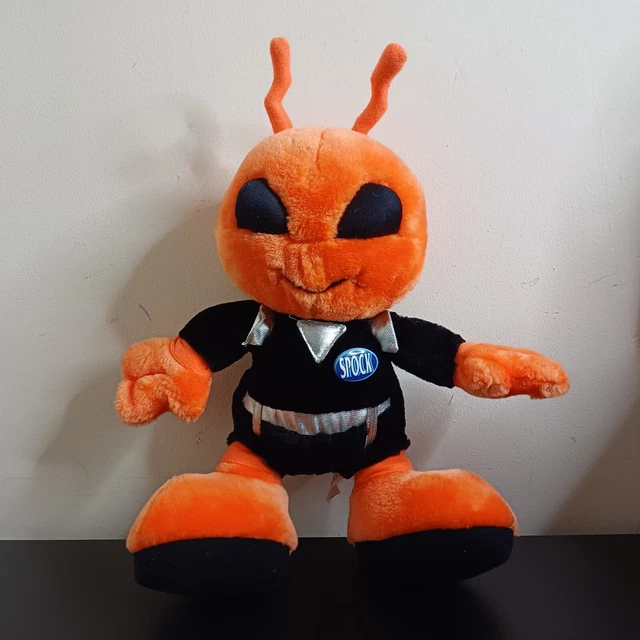 VINTAGE PMS SPOCK Orange Black Suit Alien Martian Soft Plush Toy 12" £ ...