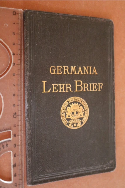 ALTER LEHRBRIEF EINES Bäckers ?? Germania Verband der Bäcker-Innungen ...