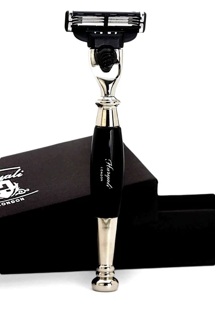 SHAVING MEN RAZORS Safety 3 Edges Cartridge Razor Style Home Beard ...