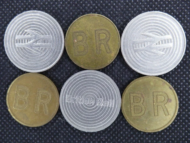 SIX BRITISH RAIL Inter-City Tokens Railwayana BT Train Checks TT04 £7. ...