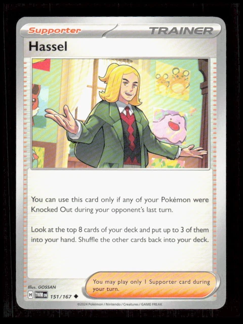 HASSEL 151/167 SV06: Twilight Masquerade Pokemon tcg Card CB-1-9-C-10 ...