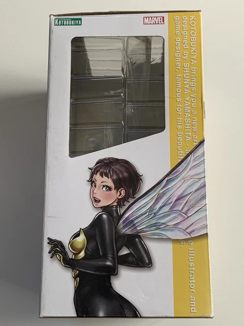 IN BOX WASP Figure Statue By Kotobukiya Japan Marvel Design By Shunya ...