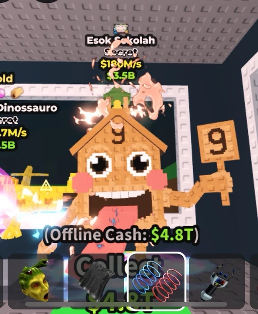 STEAL A BRAINROT Esok Sekolah With Bike Effect 180 MIL PER SECOND £28.50 - PicClick UK