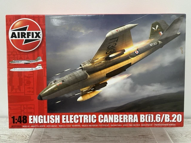 AIRFIX 1/48 RAF English Electric Canberra B6 B20 Jet Bomber A10101A ...