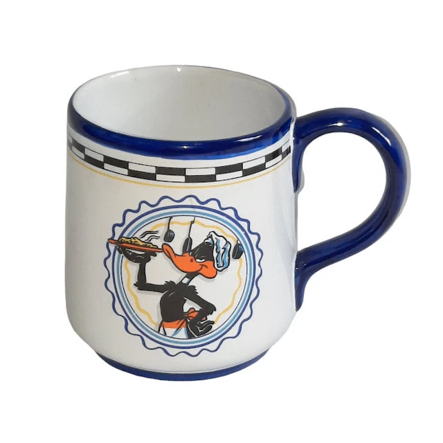 VINTAGE 1992 WARNER Bros Studio Store Looney Tunes Daffy Duck Cook Mug ...