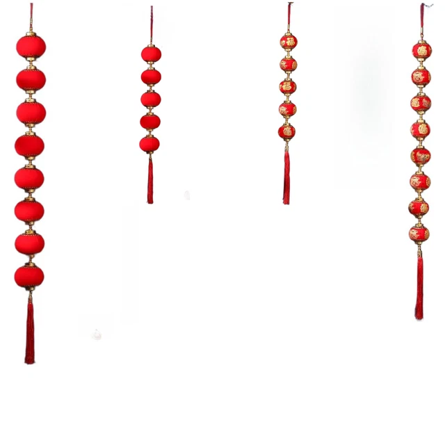CHINESE NEW YEAR 2026 For Spring Lantern String in Flannel for Home ...