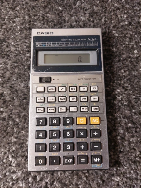 VINTAGE CASIO FX-361 Scientific Calculator Working Retro Maths £9.99 ...