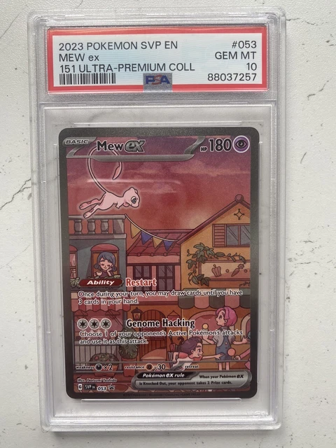 MEW EX SVP 053 Pokémon Scarlet & Violet 151 Illustration PSA 10 GEM ...