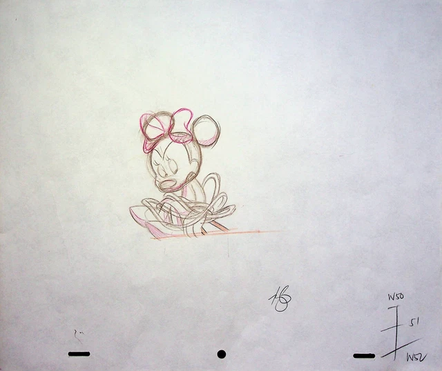 HOUSE OF MOUSE 2001 MINNIE MOUSE Production SIGNED Romy Garcia Hand ...