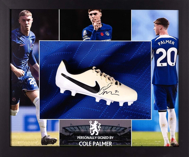 COLE PALMER HAND-SIGNED Chelsea Boot Display £399.00 - PicClick UK