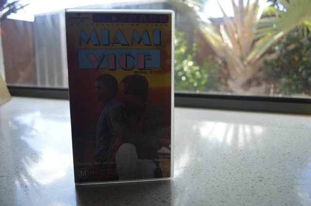 MIAMI VICE ORIGINAL Tv Pilot Rare Australian Pal Vhs Video! Don Johnson ...