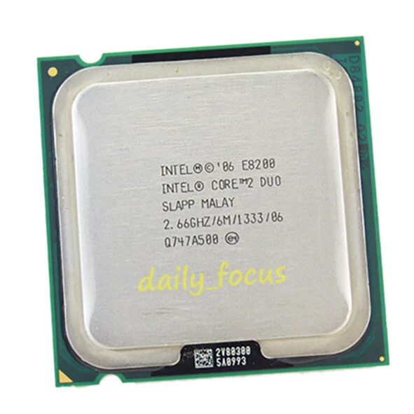 INTEL CORE 2 Duo E8200 2.66GHz/6MB/FSB1333 2 cores LGA 775 SLAPP CPU ...