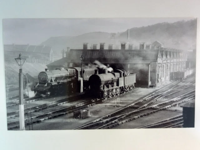 LMS LOCOMOTIVES ABERGAVENNY Union Road Sheds 1942 Railway Photograph £3 ...
