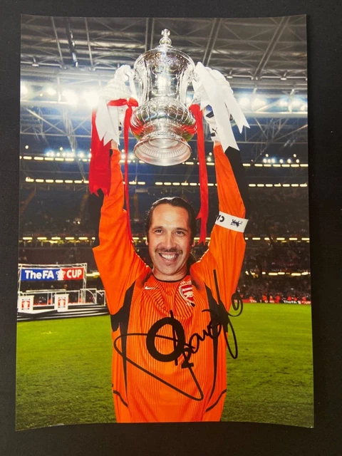 HAND SIGNED DAVID seaman arsenal a4 photo legend with coa £39.99 ...