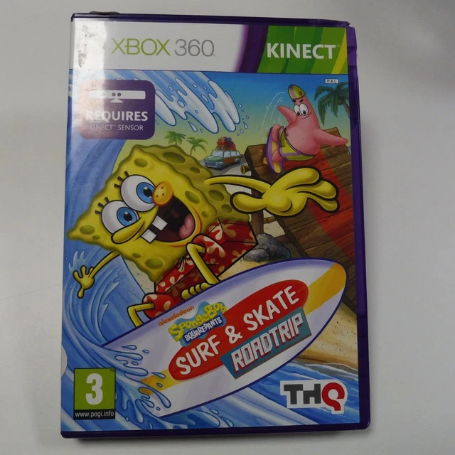 NICKELODEON SPONGEBOB SQUAREPANTS Surf & Skate Roadtrip Xbox 360 Kinect ...