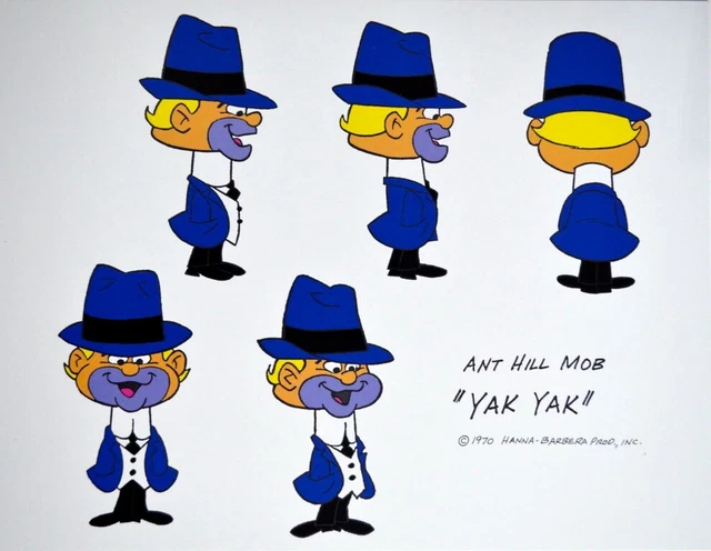WACKY RACES / ANT HILL MOB - YAK YAK Model Sheet PRINT Hanna Barbera £ ...