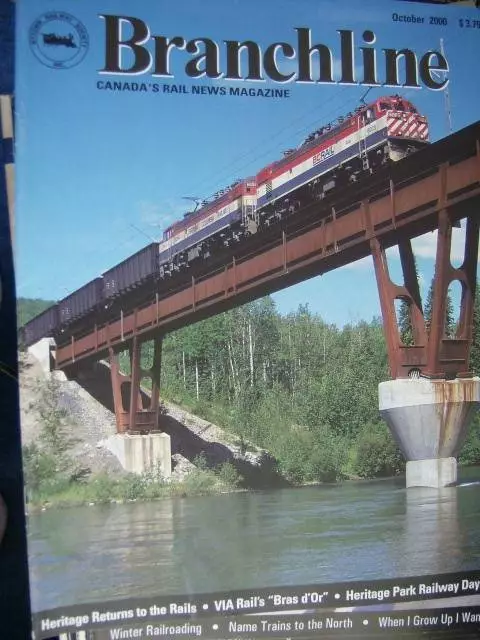 BRANCHLINE- CANADA'S RAIL News Magazine October 2000- VIA's Bras D'Or ...