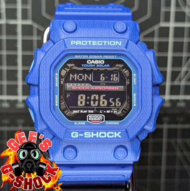 CASIO G-SHOCK GX-56 Solar XL Square Blue Pink King Of G Extra Gravity ...