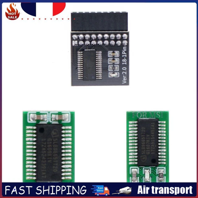 # TPM 2.0 Module TPM 2.0 Encryption Security Module Remote Card (ASROCK LPC-18PI EUR 24,83 ...