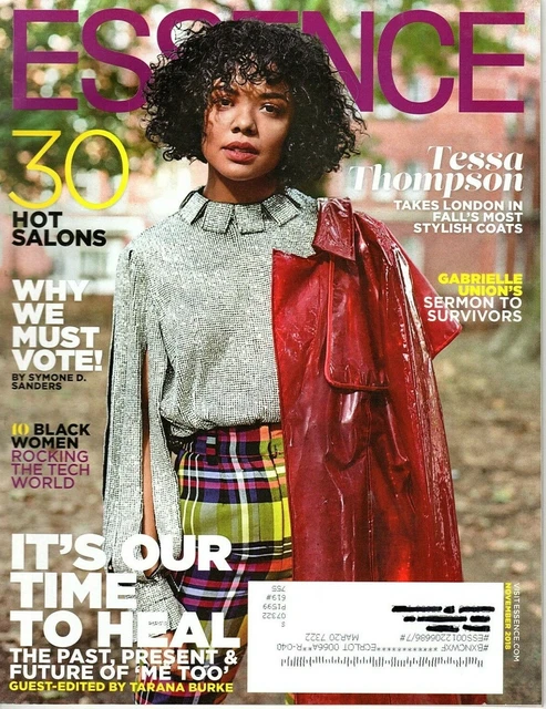 ESSENCE MAGAZINE NOVEMBER 2018 - Tessa Thompson, Gabrielle Union, 30 ...