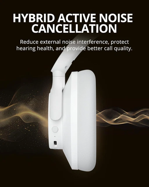 TRONSMART Q20S CASCOS Inalámbricos Cancelación de Ruido Activa Híbrida con Vario EUR 120,48 ...