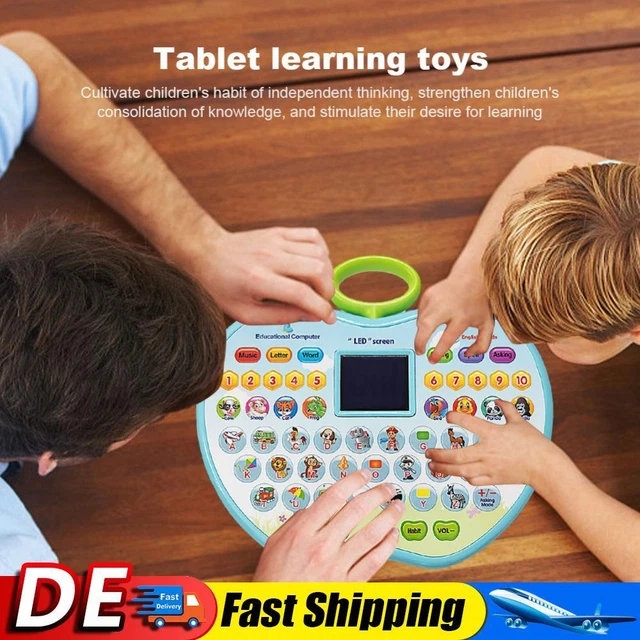 KIDS LEARN TABLETS Alphabet Words Tablet Machine Toy 2-6 Years (Blue) £ ...