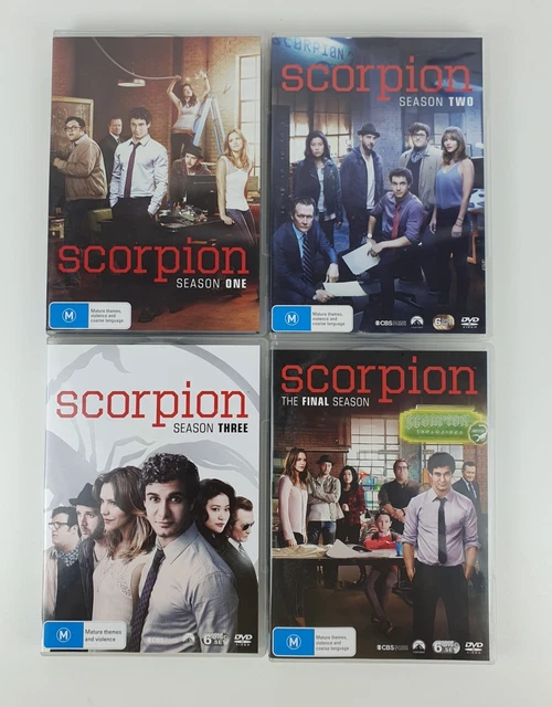 SCORPION : SEASON 1 2 3 4 DVD Seasons 1-4 Complete Series Final Region ...