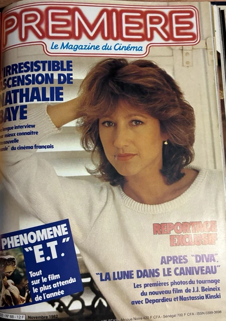 PREMIÈRE MAGAZINE Nº 68 Novembre 1982 Nathalie Baye#Le Phénomène É.t# ...