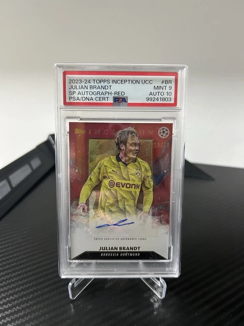 TOPPS INCEPTION 2023-24 BVB Julian Brandt Autograph 10/10 Jersey ...