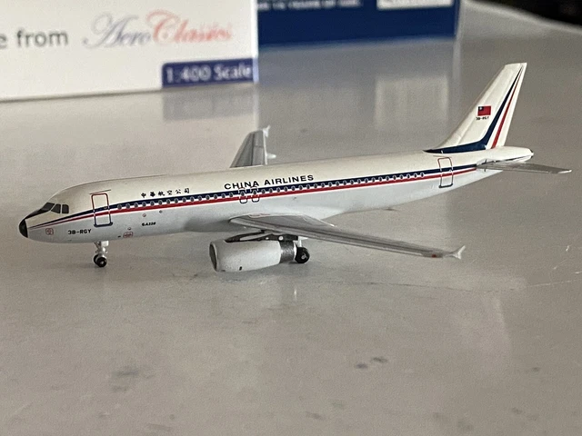 AEROCLASSICS CHINA AIRLINES Airbus A320-200 1:400 3B-RGY AC3BRGY EUR ...