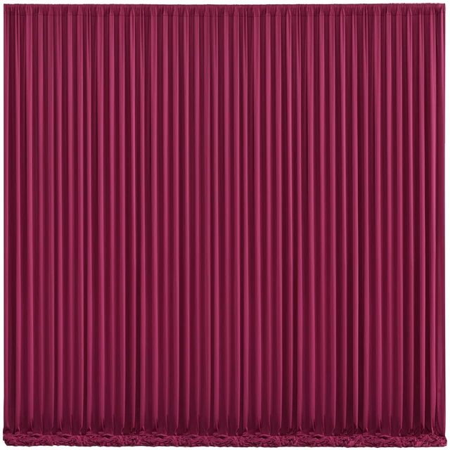 10X10 BURGUNDY BACKDROP Curtain for Parties Wedding Wrinkle Free Maroon ...