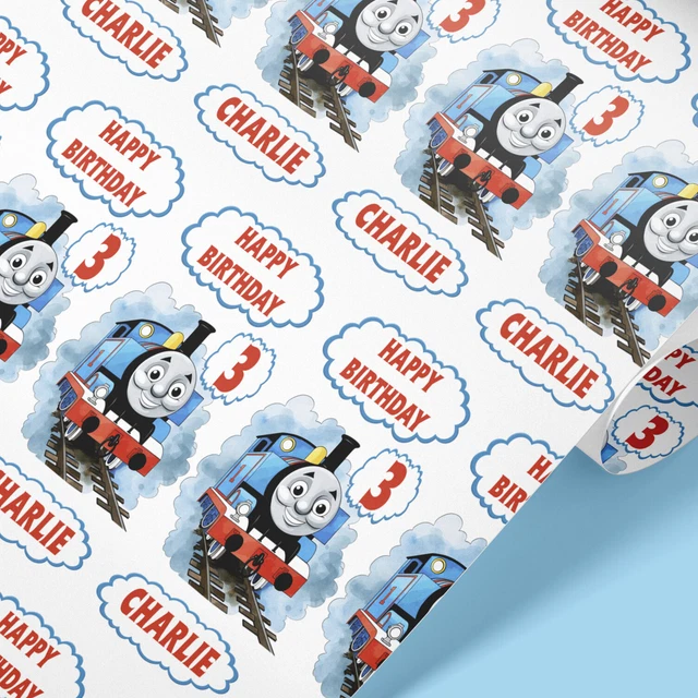 THOMAS THE TANK Engine Personalised Wrapping Paper £3.25 - PicClick UK