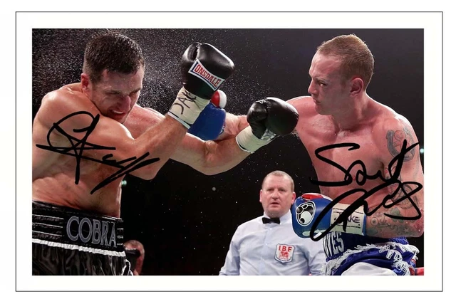 CARL FROCH & GEORGE GROVES Signed Autograph PHOTO Fan Gift Print BOXING ...