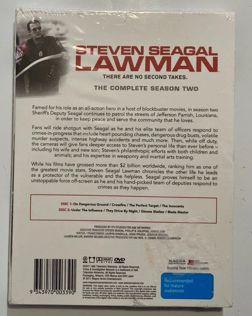 LAWMAN DVD SEASON 2 TV Show Series Steven Seagal Reality Documentary ...