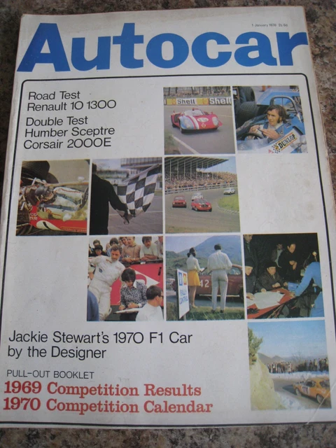 AUTOCAR JAN 1970 Renault 10 1300 Humber Sceptre Corsair 2000E Jackie ...